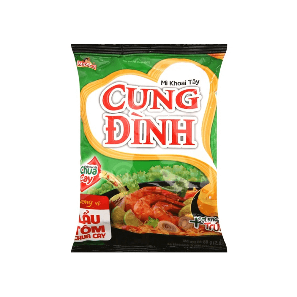 Cung Dinh Instant Noodles – Spicy & Sour Shrimp Flavor – Sesofoods